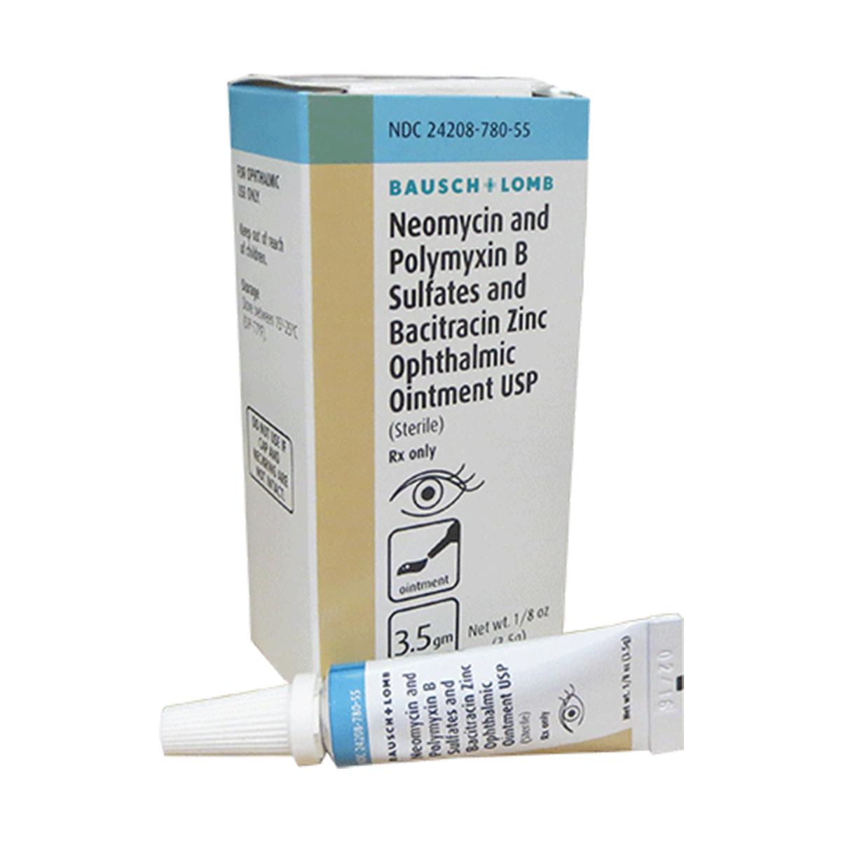 Neomycin Polymyxin B Bacitracin Zinc 3 5g Bausch And Lomb